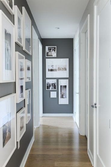 A Long Narrow Hallway - Help for a Dark Scary Mess - Laurel Home