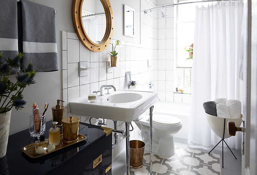 How To Get The Cool-High-End Bathroom For A Lot Less - Laurel Home