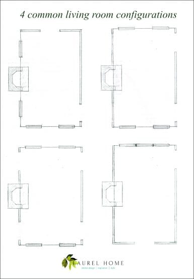 One Living Room Layout - Seven Different Ways! - Laurel Home