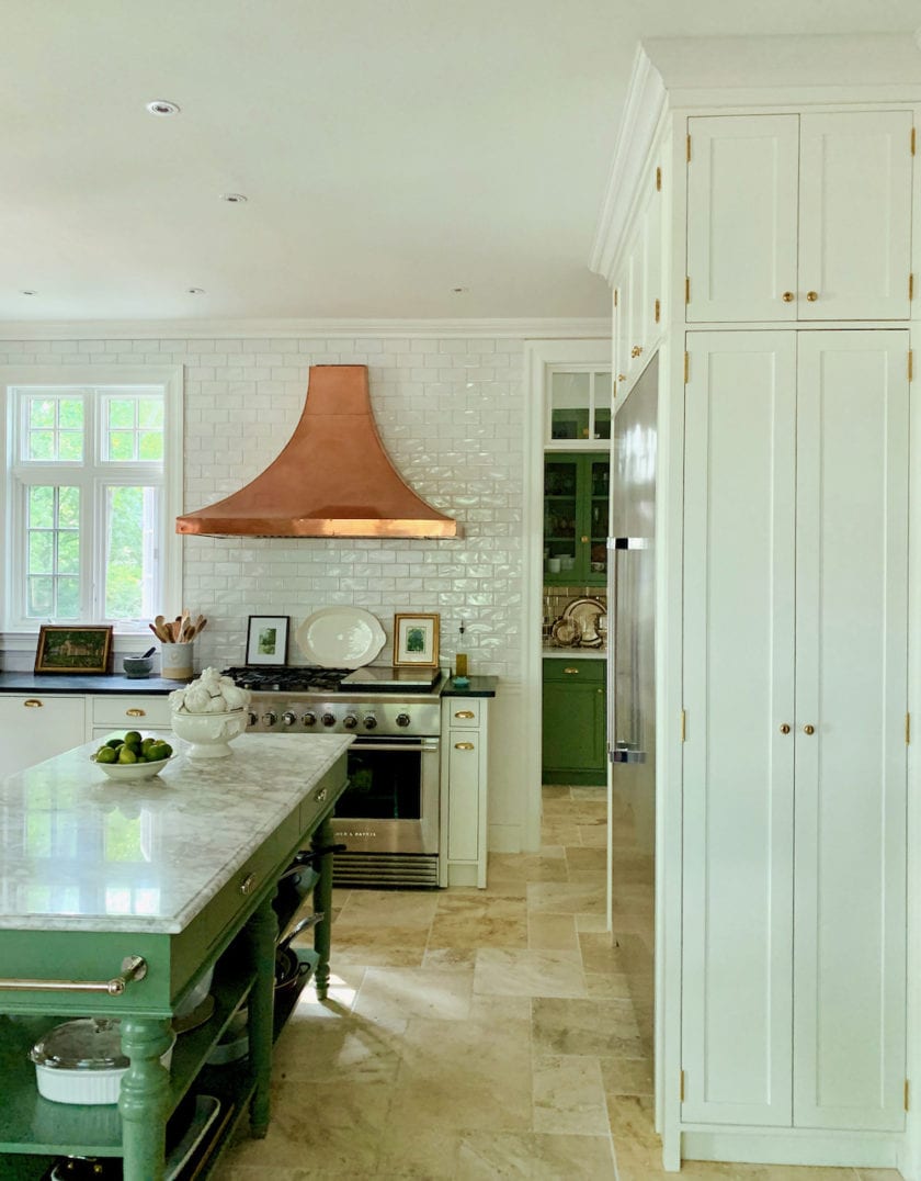 F&B Calke Green + An Iconic Wallpaper = Kitchen Heaven! - Laurel Home