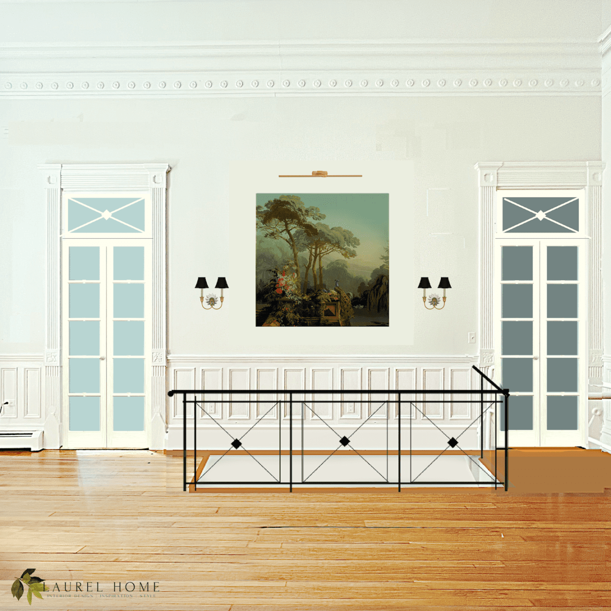 French Door/Transom Design + Stair Railing Part II - Laurel Home