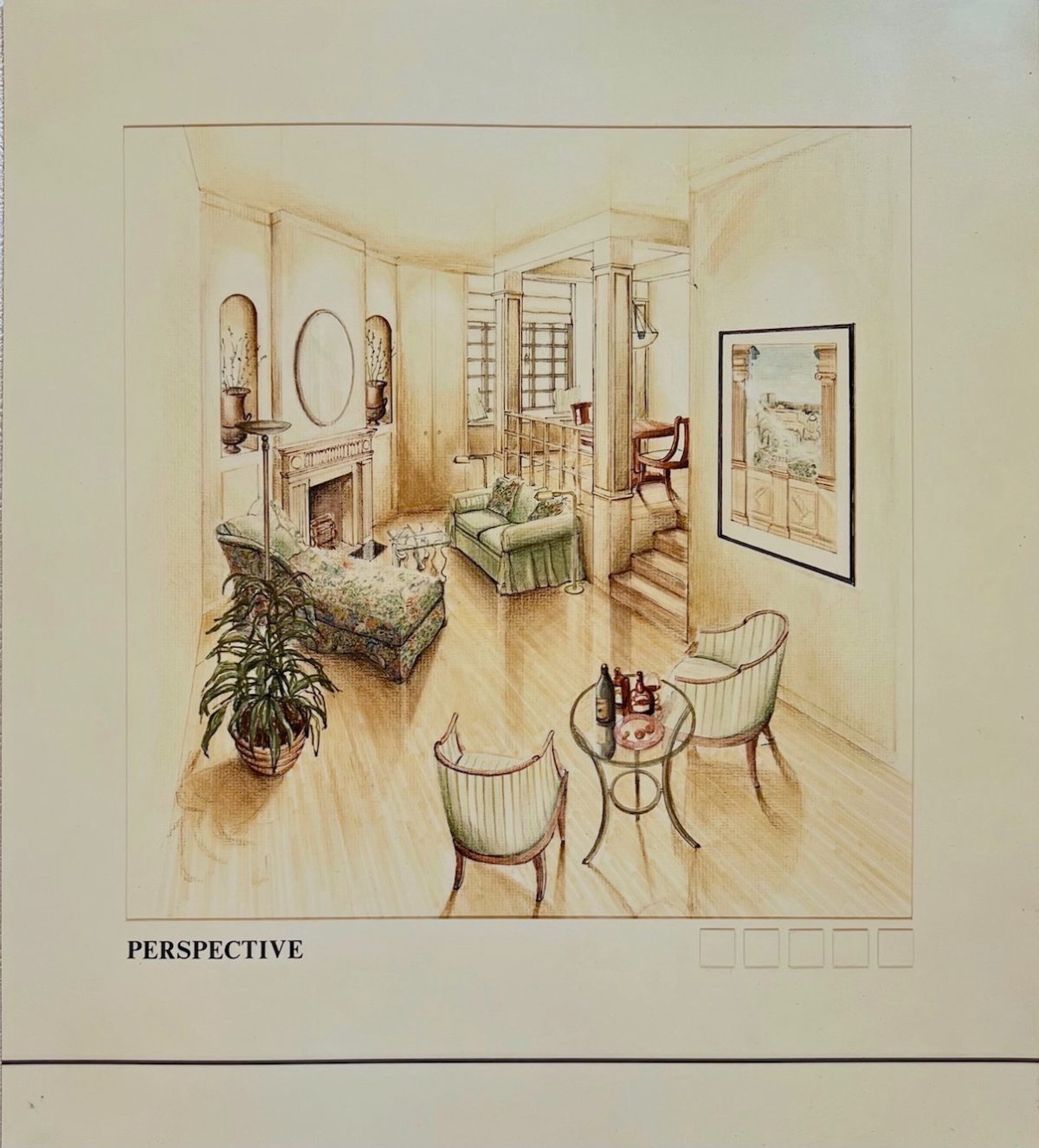My Interior Design School Portfolio from 1988-1991 - Laurel Home