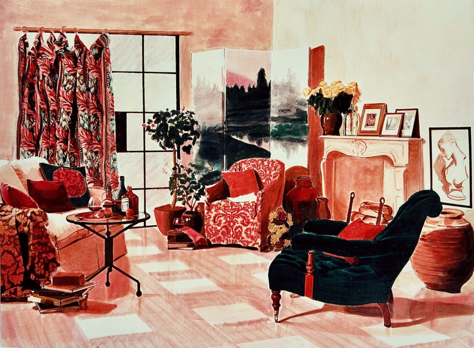 My Interior Design School Portfolio from 1988-1991 - Laurel Home