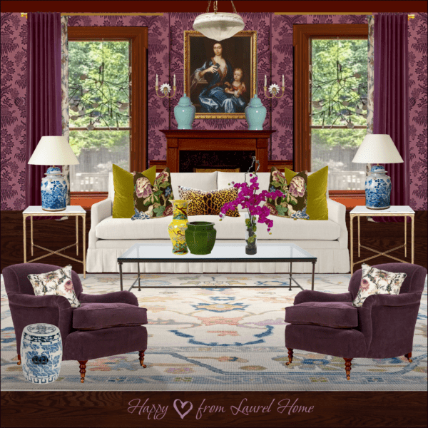 A Purple Color Scheme That Purple Haters Love! - Laurel Home