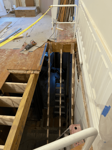 The New Staircase Is Going In! - This is What It Took - Laurel Home