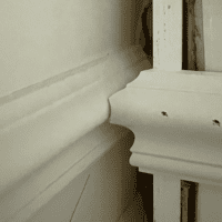 The Hidden Entry Doors With Wainscoting Are Finished! - Laurel Home