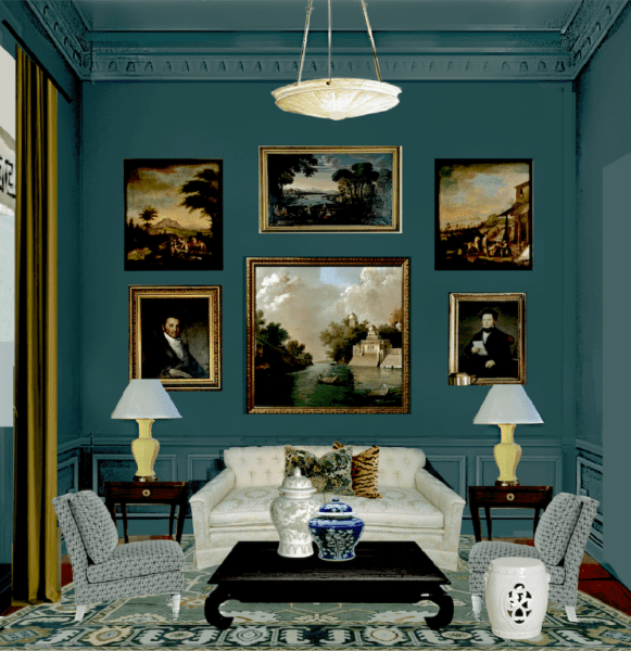 The Perfect Teal Paint Color for My Den (Parts 1 & 2) - Laurel Home