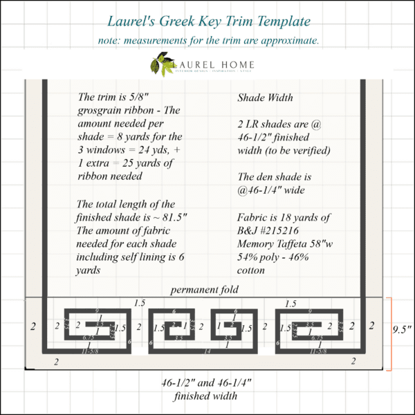 The Greek Key Border Plans & How to Scale It to Your Size! - Laurel Home