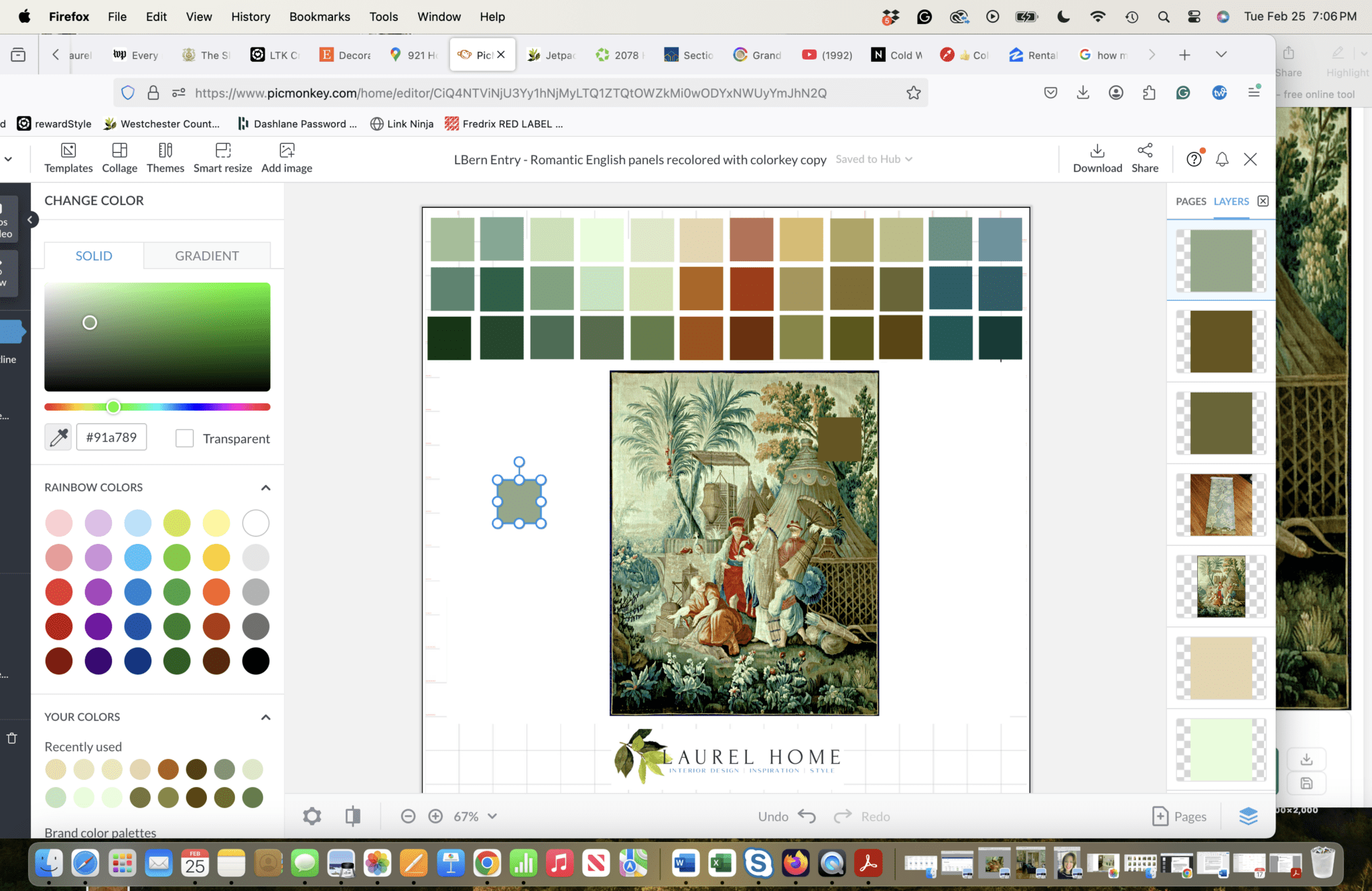 The Living Room Art and How To Grab Hex Codes parts 1 and 2 - Laurel Home